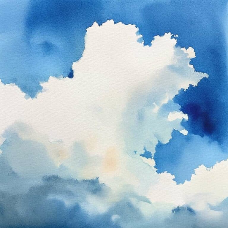 lll Aquarell Wolken malen | | kreative-kunsttechniken.de