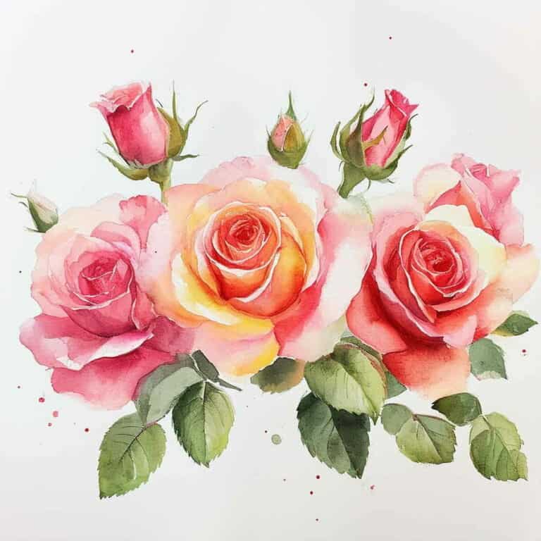 lll Aquarell Rosen malen | | kreative-kunsttechniken.de
